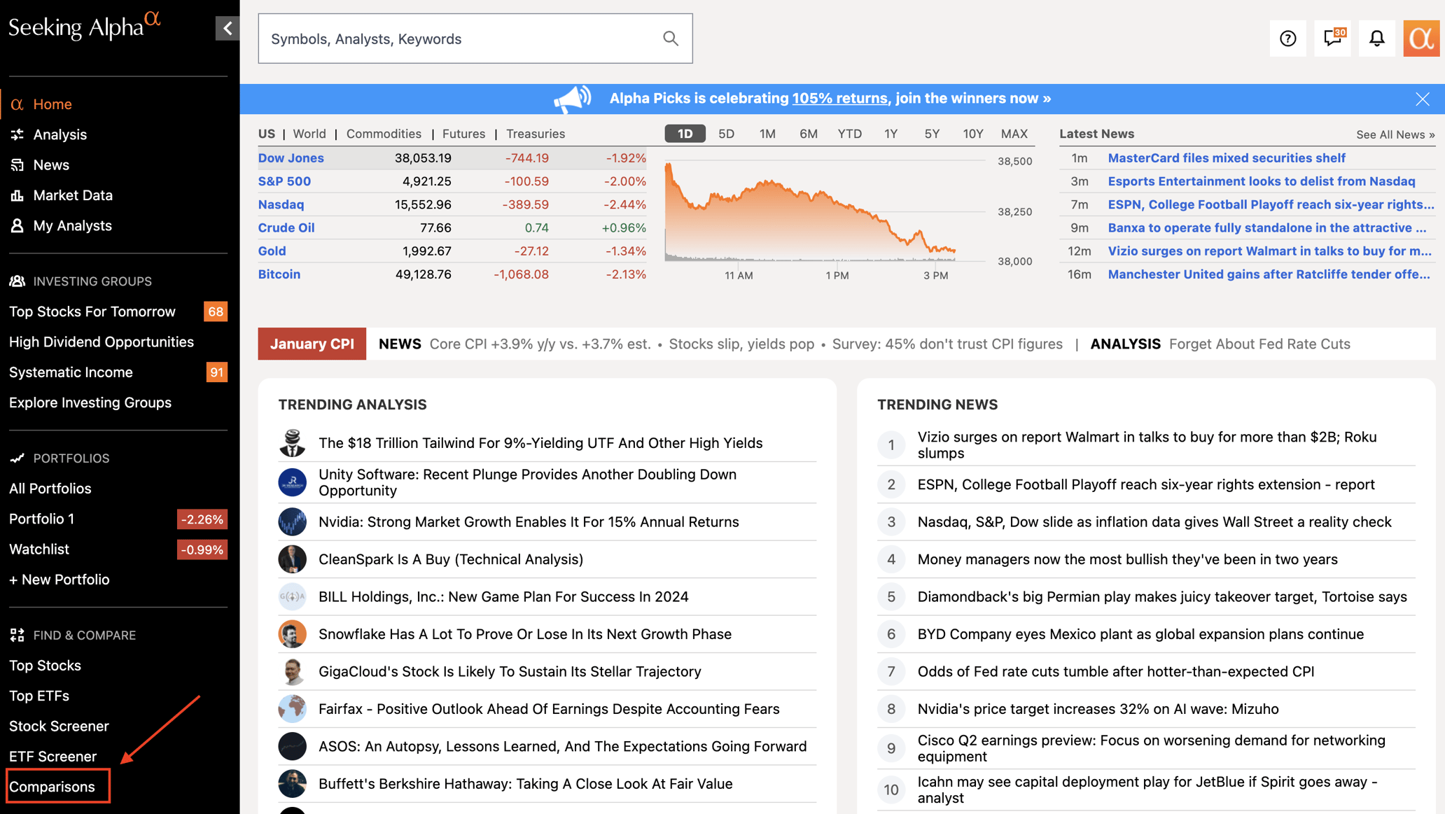 How to Compare Stock Performance With Premium’s Key Stats Comparison
