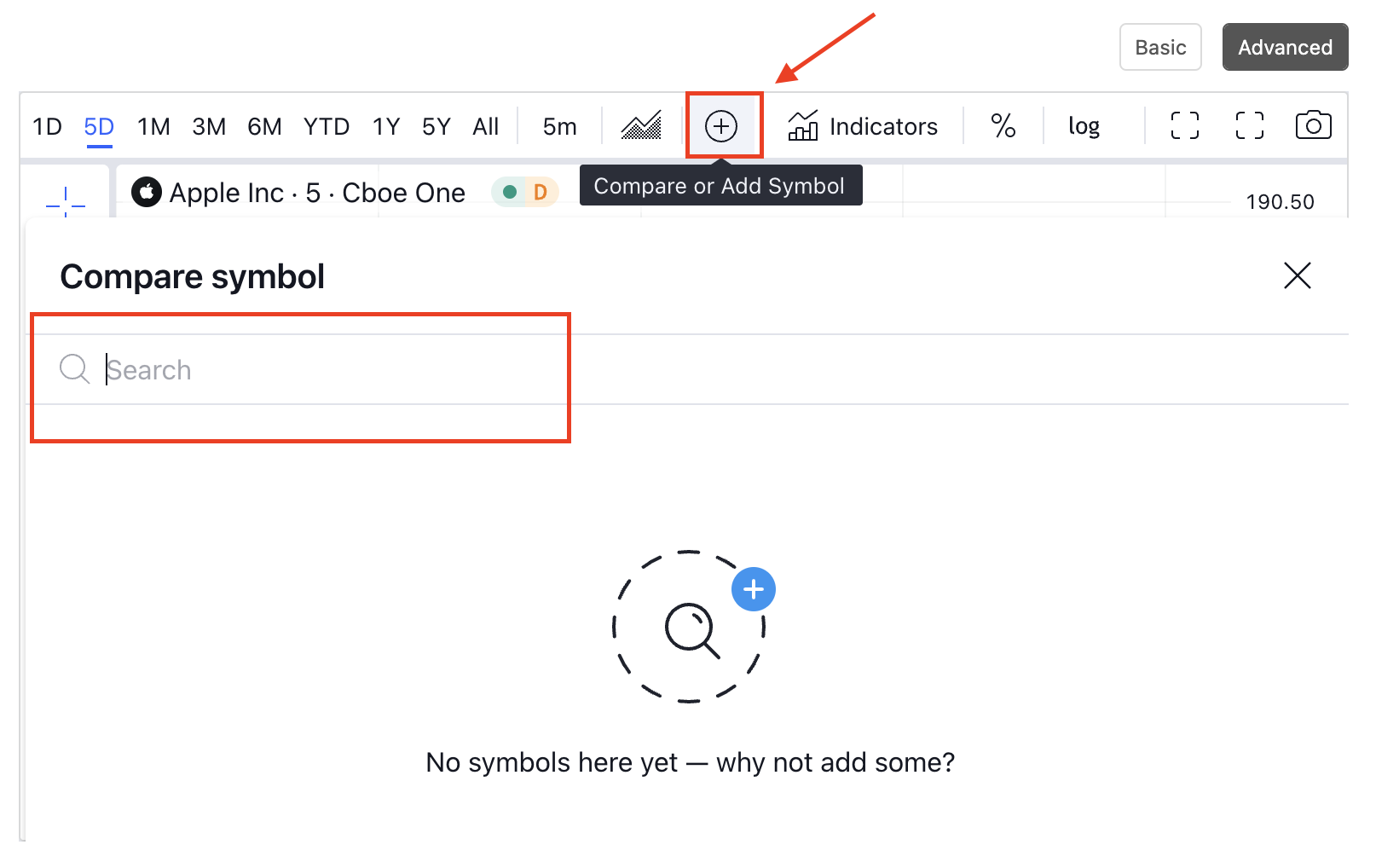 Advanced Chart Features: What the Various Buttons on the Advanced Chart ...