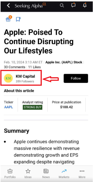 Where Can I Find the Analyst Rating for a Stock on the App?