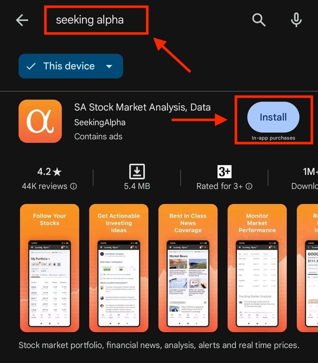 How Can I Download the Seeking Alpha App on Android/iOS?