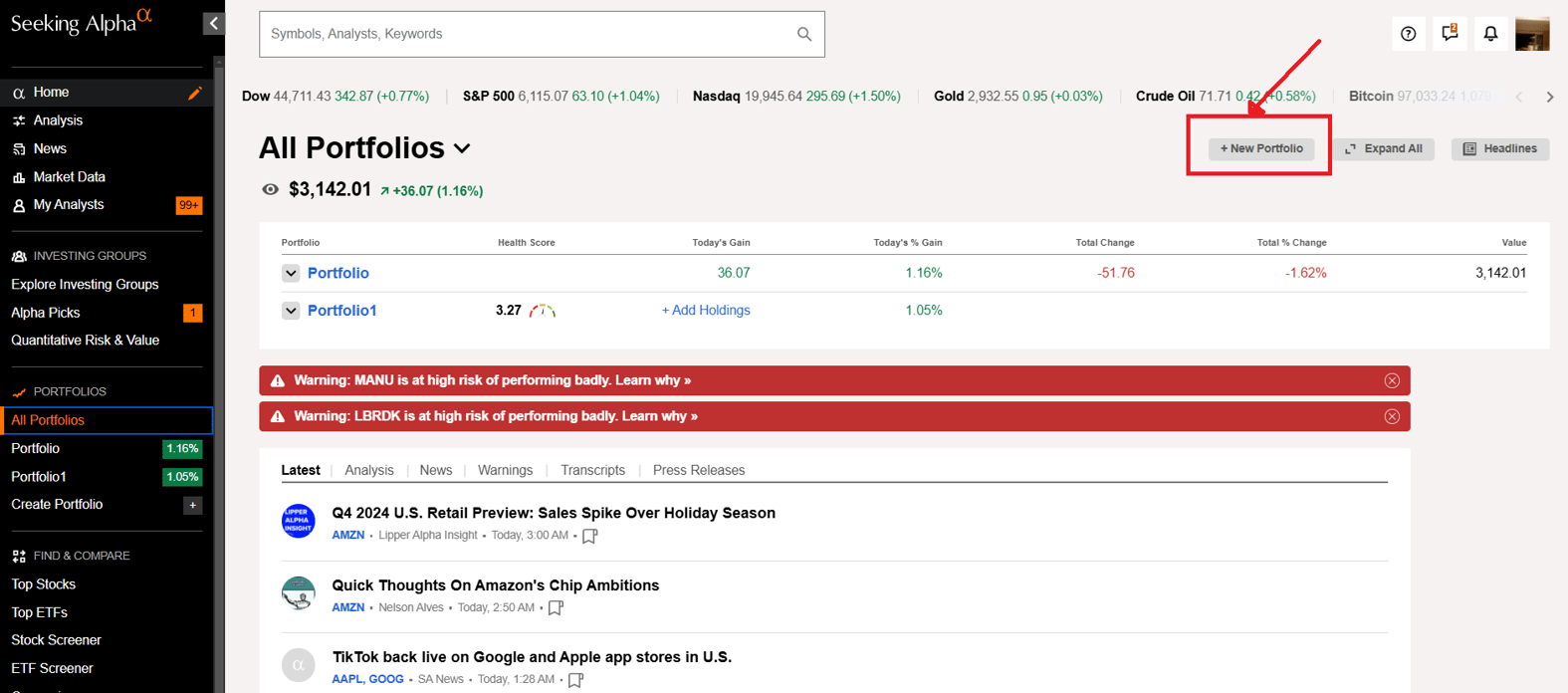 How to Import/Upload a Portfolio Using a CSV File?