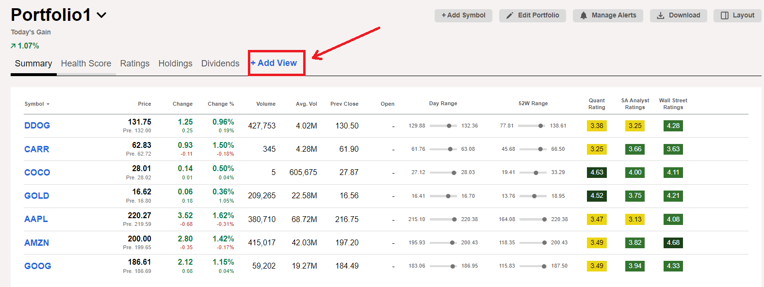 What Is the “Add View” Tab, and How Do I Configure It?
